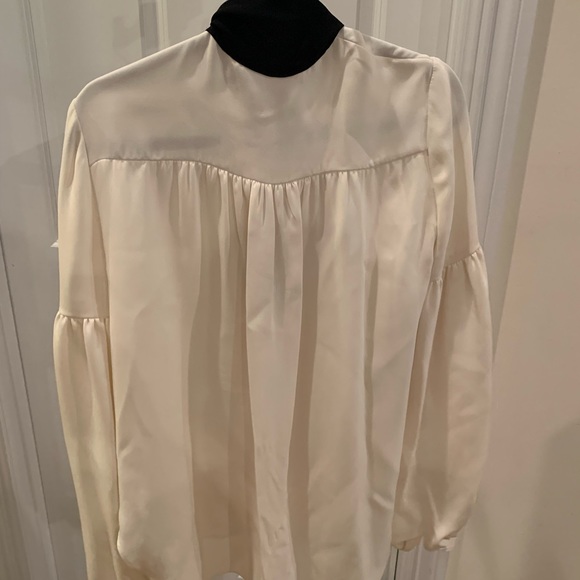 Carolina Herrera | Tops | Carolina Herrera Lavalier Bow Silk Blouse ...